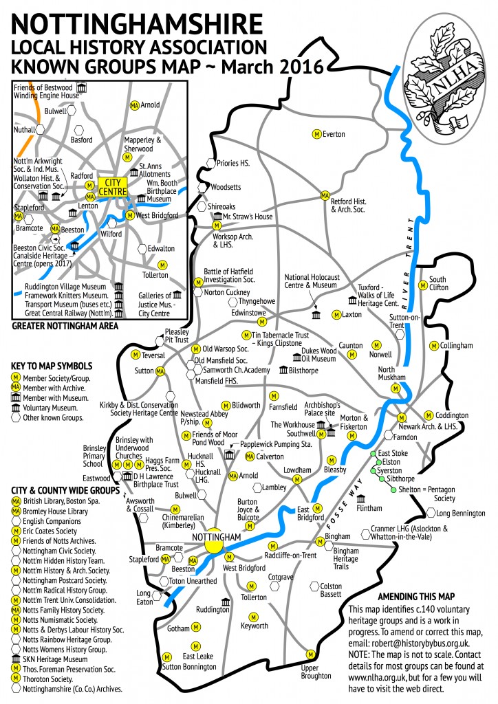 Nottinghamshire Local History – Known Group Map | NOTTINGHAMSHIRE LOCAL ...