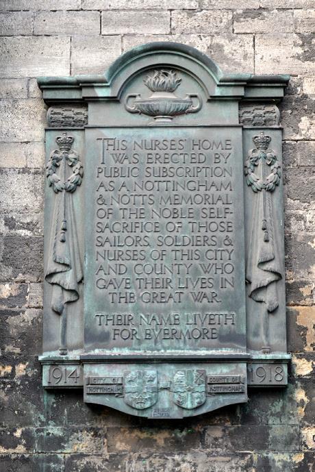 Nottingham and Nottinghamshire Soldiers, Sailors and Nurses Memorial ...